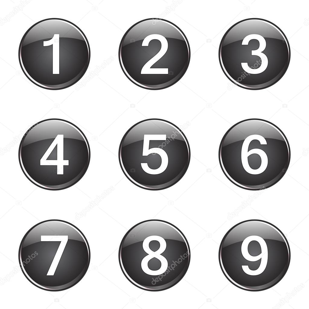 Numbers Counting Icon Set Stock Vector Image by ©rizwanali3d #69999611