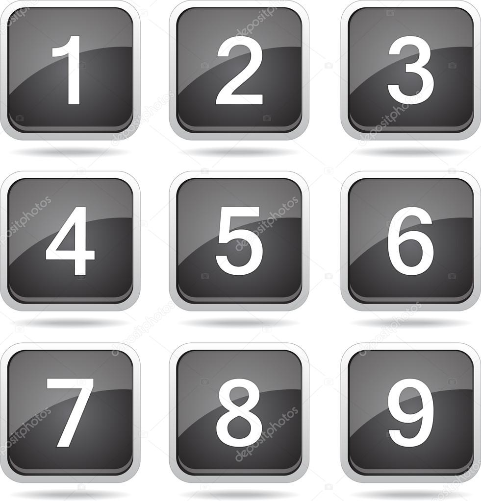 Numbers Counting Icon Set Stock Vector by ©rizwanali3d 70177235