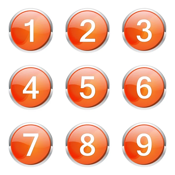 Numbers Counting Button Icon — Stock Vector © rizwanali3d #65421409