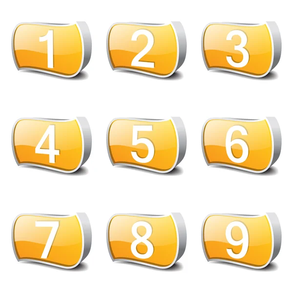 Numbers Counting Icon Set — Stock Vector © rizwanali3d #75625633