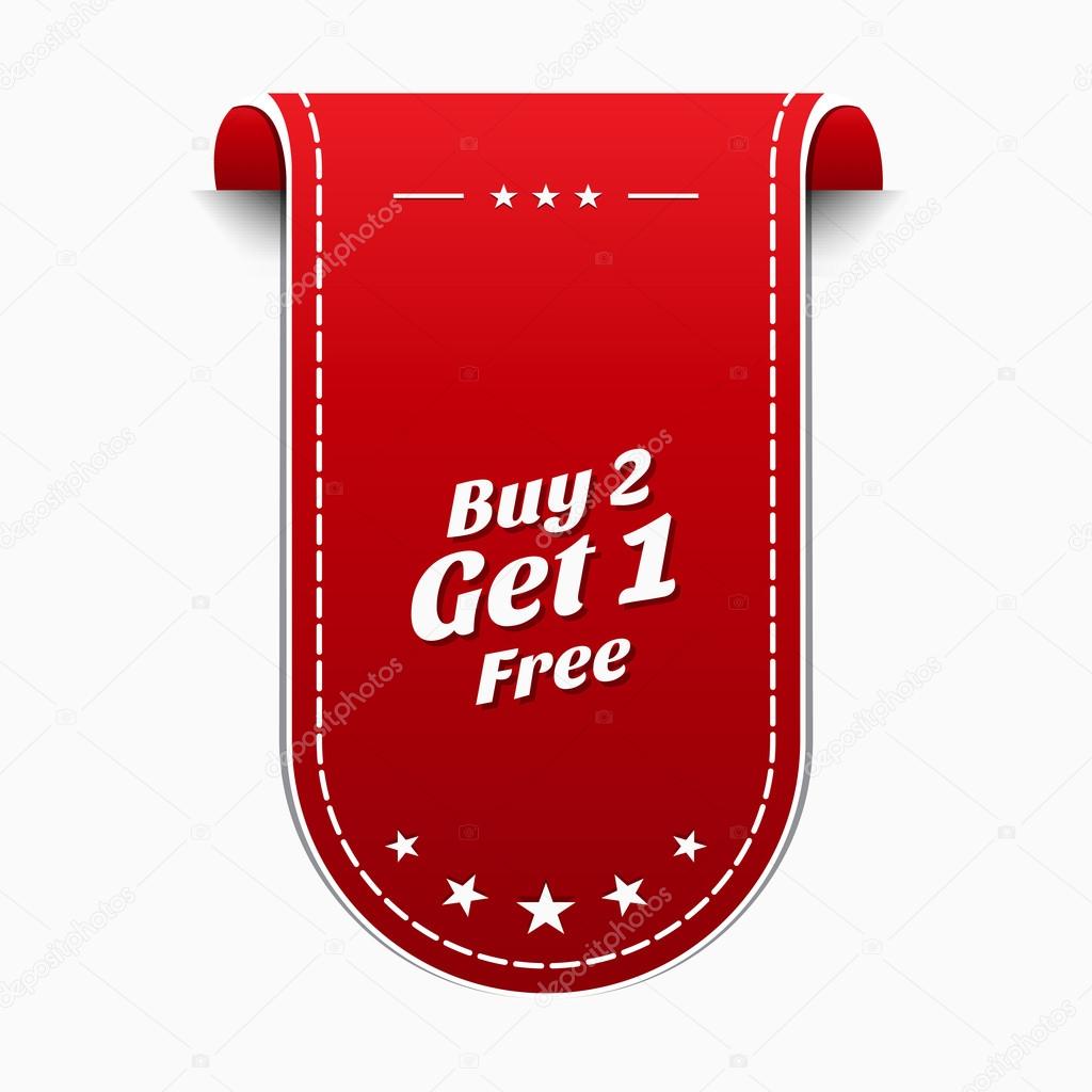 Buy 2 get 1 free Stock Vector by ©rizwanali3d 93342648