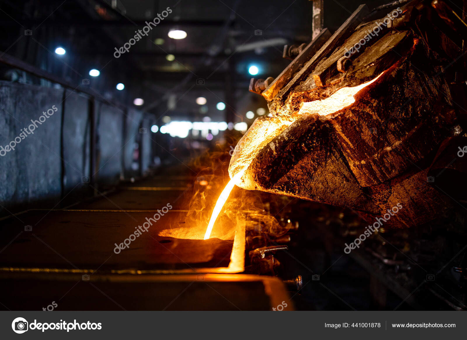 Pouring Molten Steel