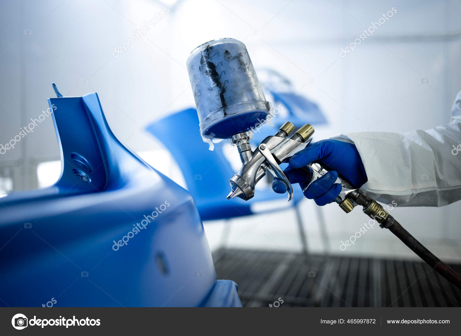 Car Painter Protective Clothes Mask Painting Automobile Bumper Metallic ...