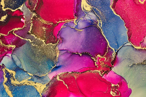 Currents of translucent hues, snaking metallic swirls, and foamy sprays ...