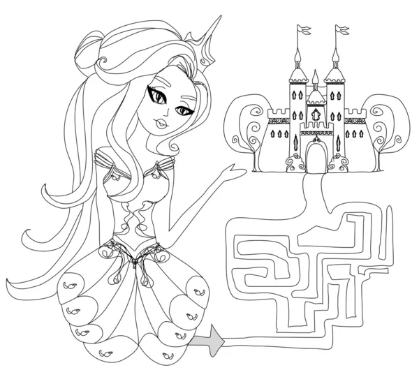 Maze Princess Kids Esther Printable Mazes Queen Fairy Guide Crafts ...