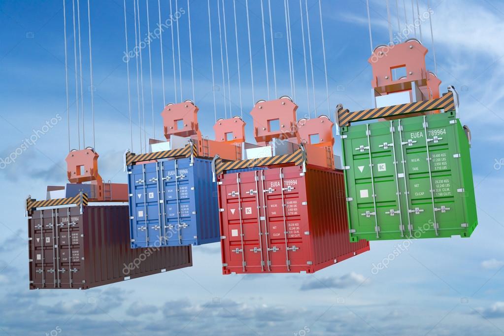 Cargo delivery concept Stock Photo by ©alexlmx 101632124