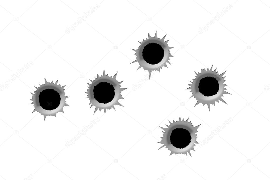 Bullet holes, 3D rendering Stock Photo by ©alexlmx 116730014