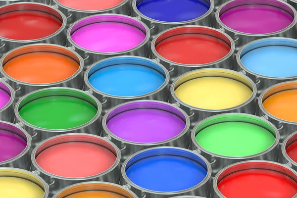 Colorful paint cans Stock Photos, Royalty Free Colorful paint cans ...
