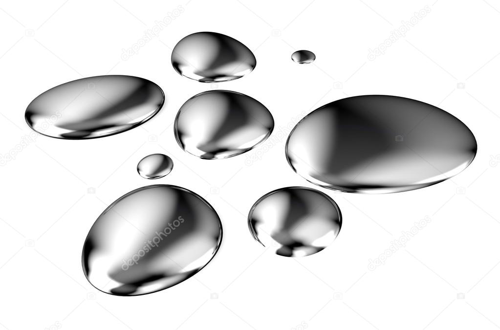 Mercury drops — Stock Photo © alexlmx #67766001