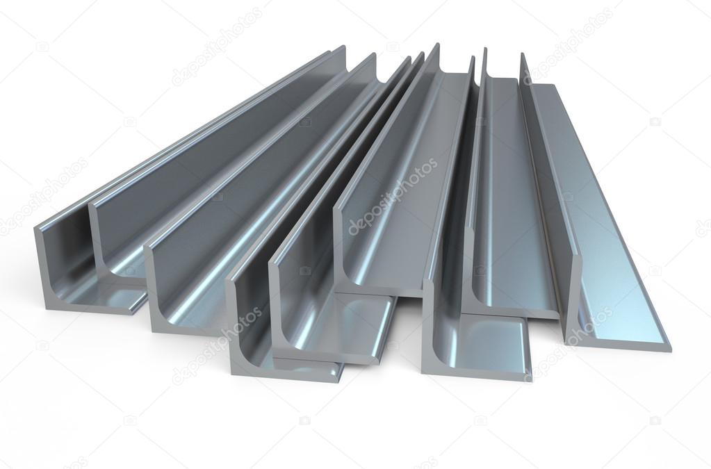 Rolled metal L-bar, angle — Stock Photo © alexlmx #68795695