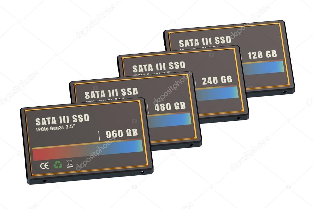 Set of SSD solid state drives Stock Photo by ©alexlmx 81793178