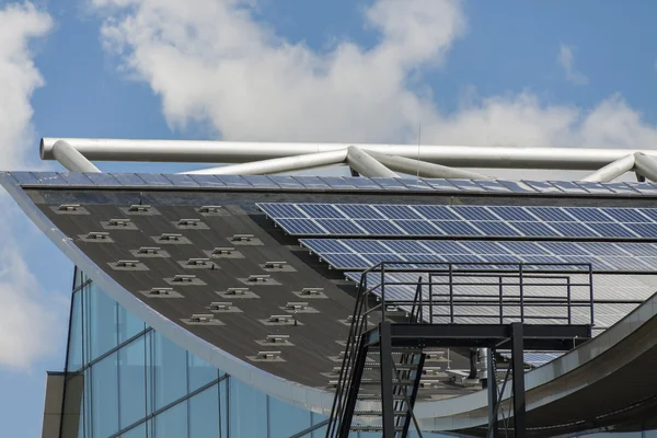 Photovoltaic solar panels on a roof - Stock Image - Everypixel