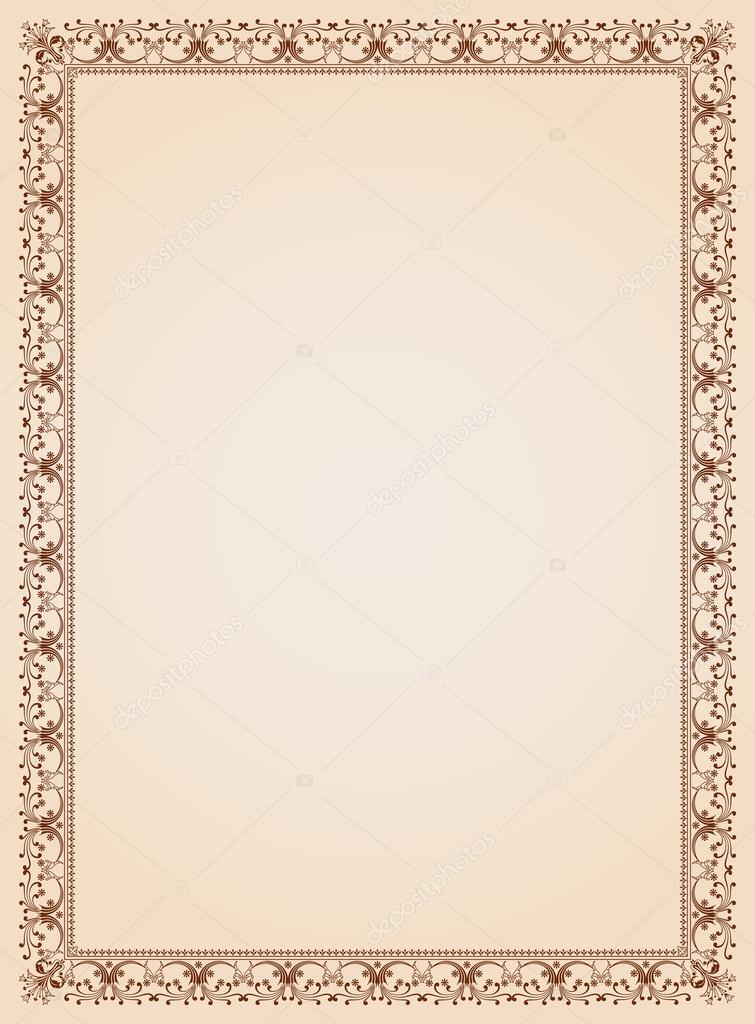 Decorative border frame certificate template 4 vector — Stock Vector ...