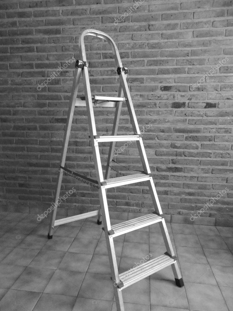 Metallic step ladder — Stock Photo © diodatimer #96212926