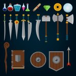 Set of cartoon weapons. Stock Vector Image by ©MrDeymos #78414066