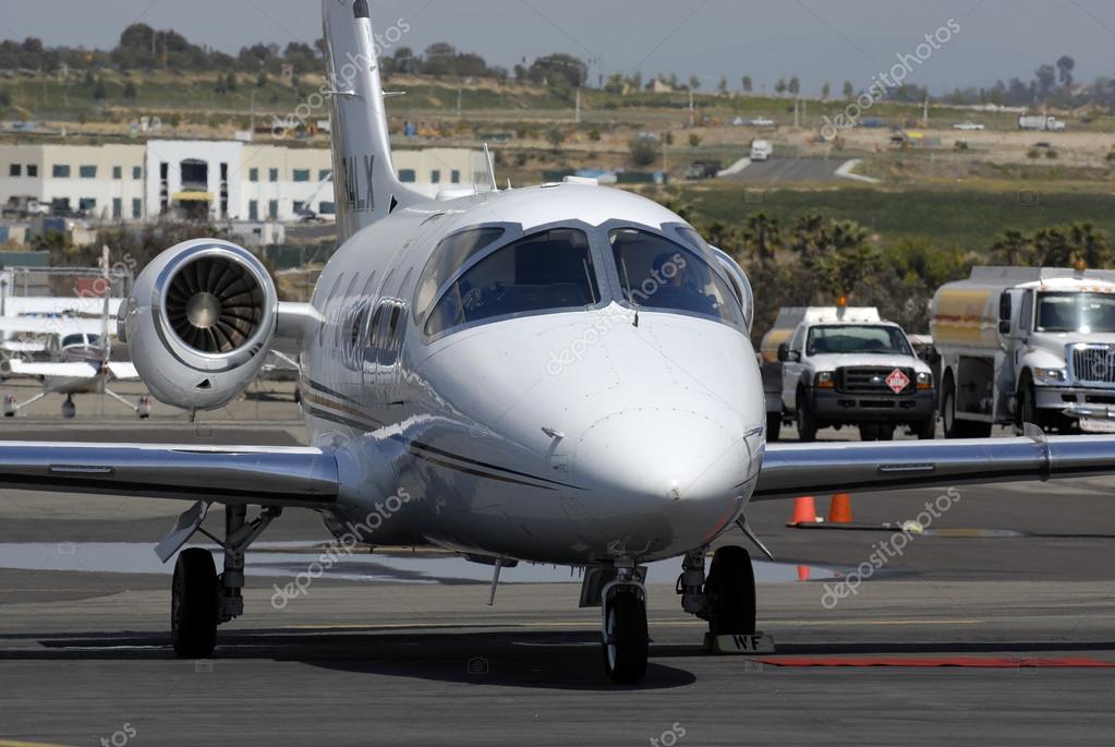 Leer Jet on the runway — Stock Photo © alancrosthwaite #71686381