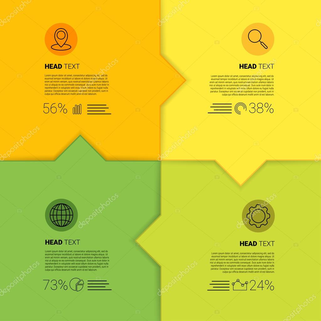 Colorful infographics blocks Stock Vector by ©mrEleidan 84554948