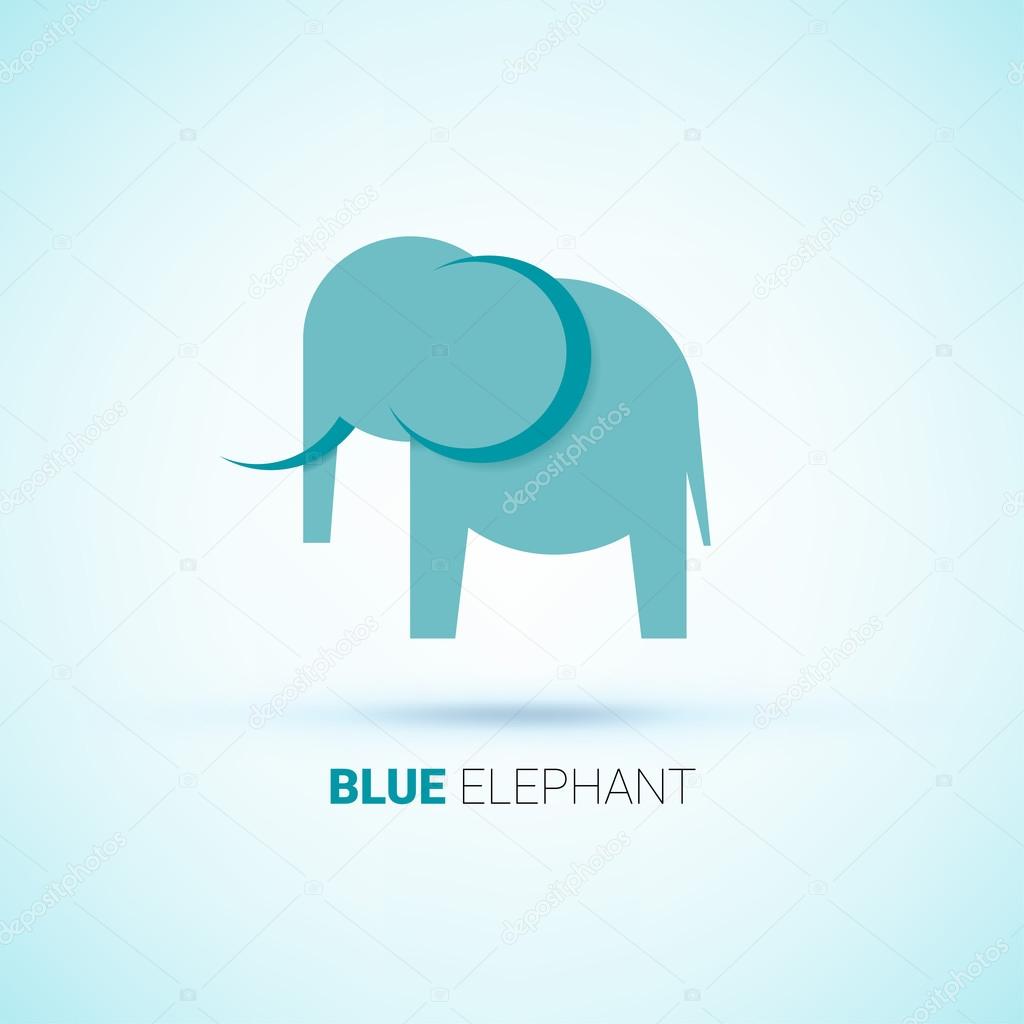 Blue Elephant logo Stock Vector by ©mrEleidan 84556174