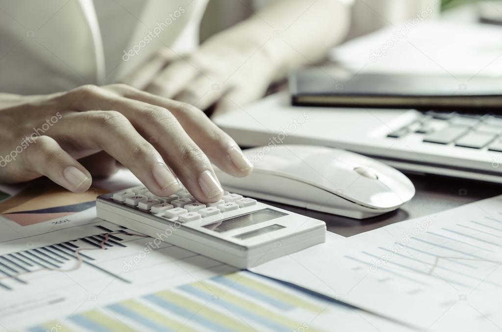 Working with calculator Stock Photo by ©psphotography 66203995
