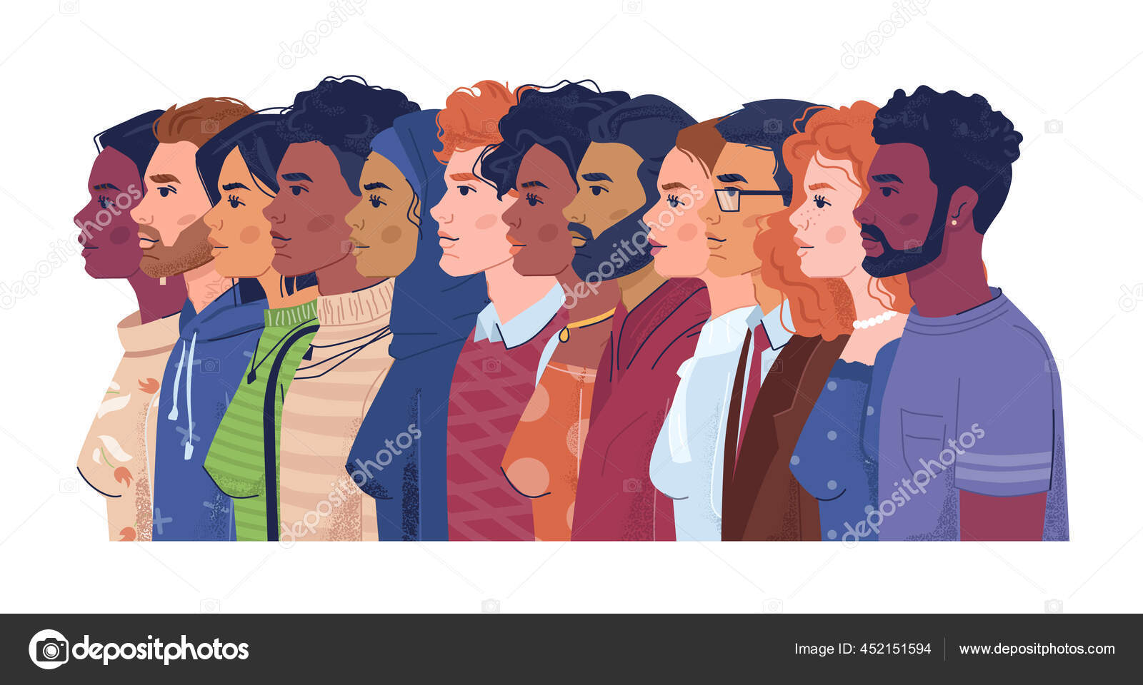 Multiracial, multicultural crowd, diverse people Stock Vector Image by ... Multiracial, multicultural crowd, diverse people Stock Vector Image by ...