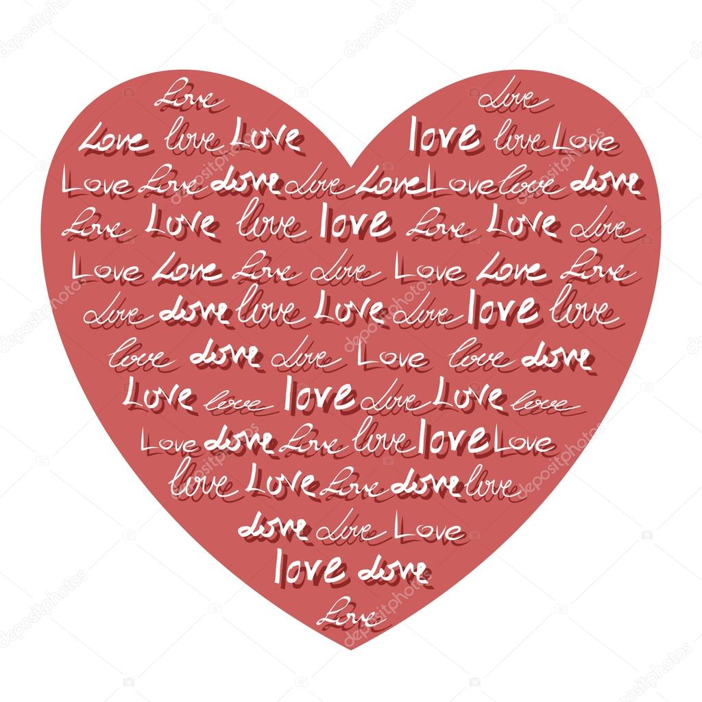 Romantic calligraphy background Stock Vector Image by ©NadyaJema #60202419