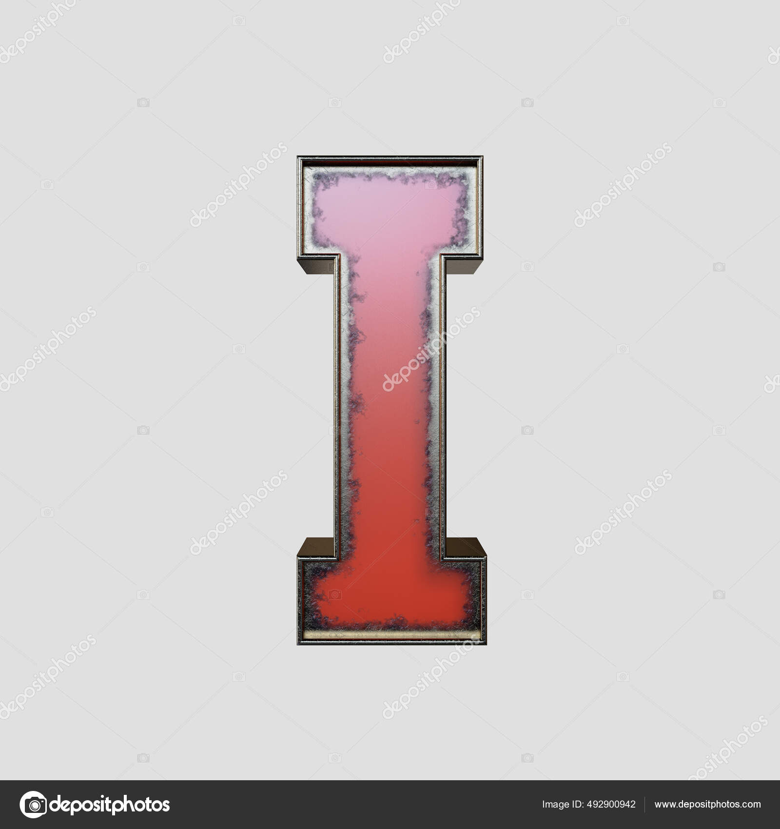 Concept Vintage Marquee Signage Letter Made Worn Metal Isolated ...