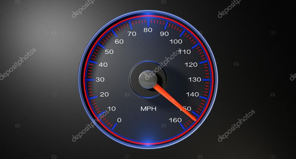 Speedometer MPH Fast Stock Photo by ©albund 53599009
