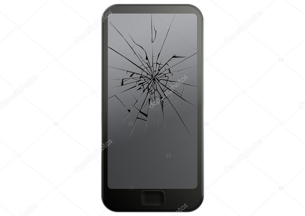 Generic Cracked Smart Phone Stock Photo by ©albund 56755601