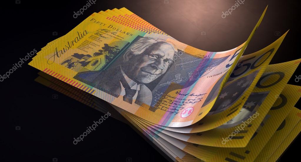 Australian Dollar Bank Notes Spread Stock Photo by ©albund 57045343