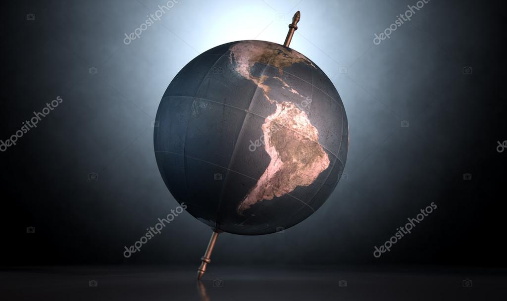 Tilted World Globe Stock Photo by ©albund 57558013