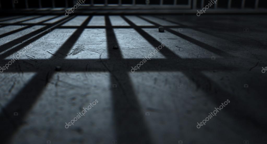 Jail Cell Bars Cast Shadows — Stock Photo © albund #62529087