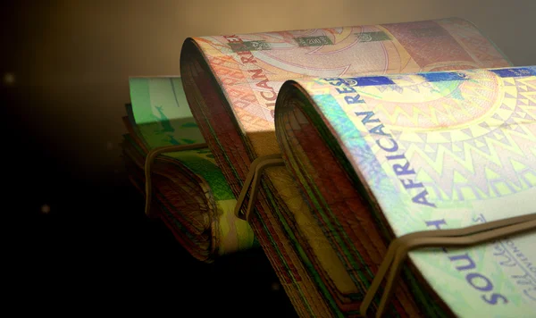 South African Rand Notes Bundles Stack — Stock Photo © albund #25062213