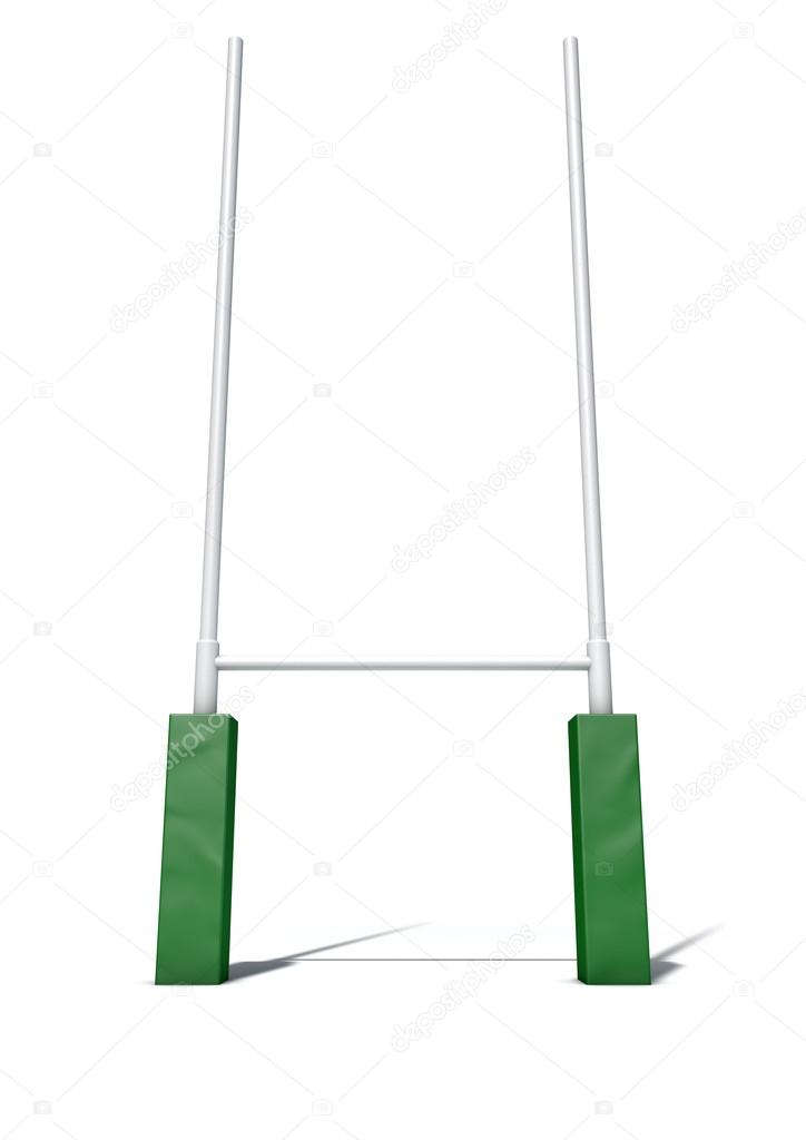 Rugby Posts Isolated — Stock Photo © albund #81005370
