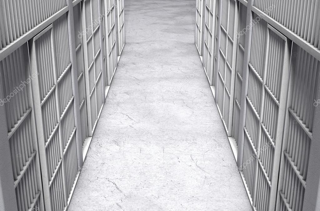 Jail Cell Corridor Top — Stock Photo © albund #85448748