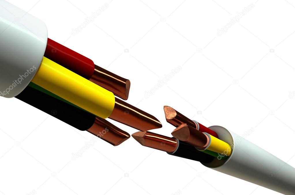 Electrical Cable Cut Stock Photo by ©albund 97342156