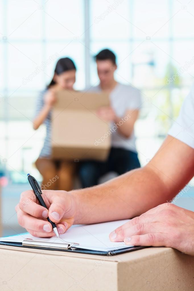 Nice concept for delivery service — Stock Photo © dima_sidelnikov ...