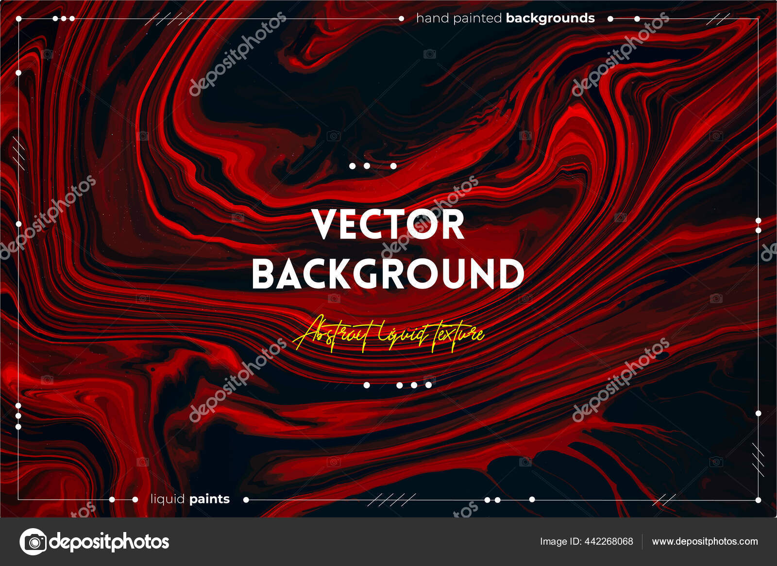 Fluid art texture. Abstract backdrop with mixing paint effect. Liquid ...