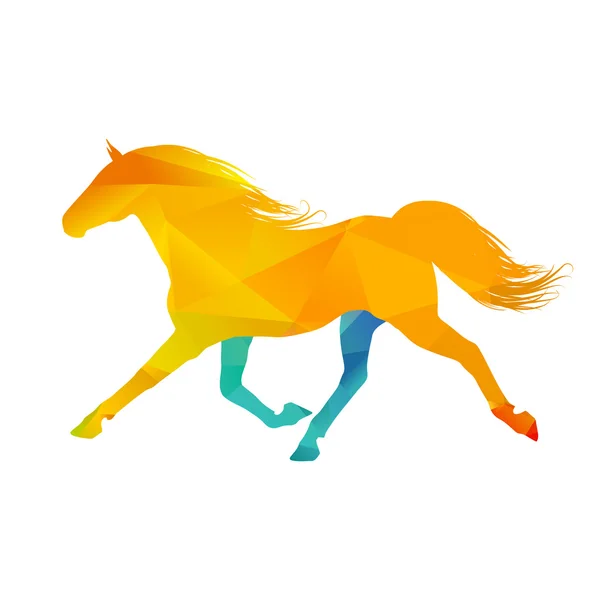 Vector triangle horse. Abstract horse of geometric shapes. Sign — Stock ... Vector triangle horse. Abstract horse of geometric shapes. Sign — Stock ...
