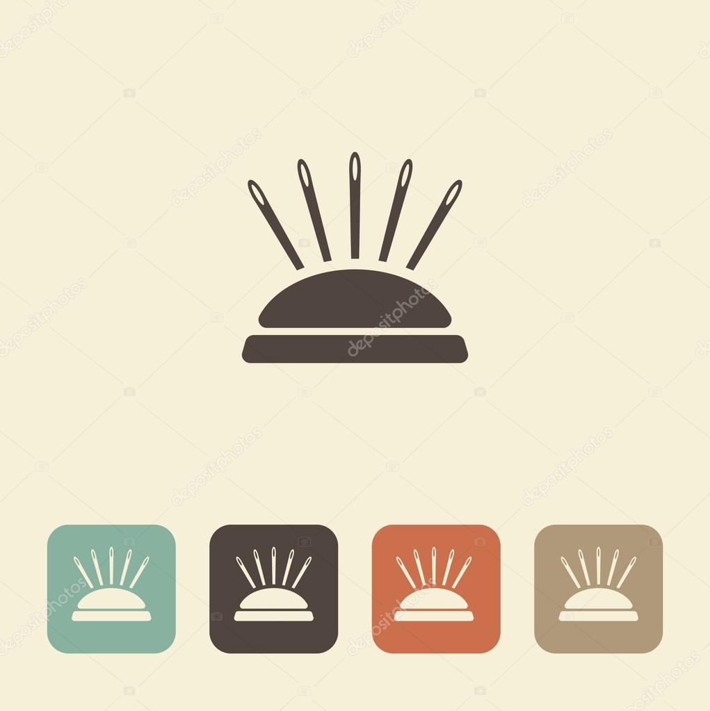 Pin cushion. Vector illustration. Sewing symbol Stock Vector by ©Klava ...