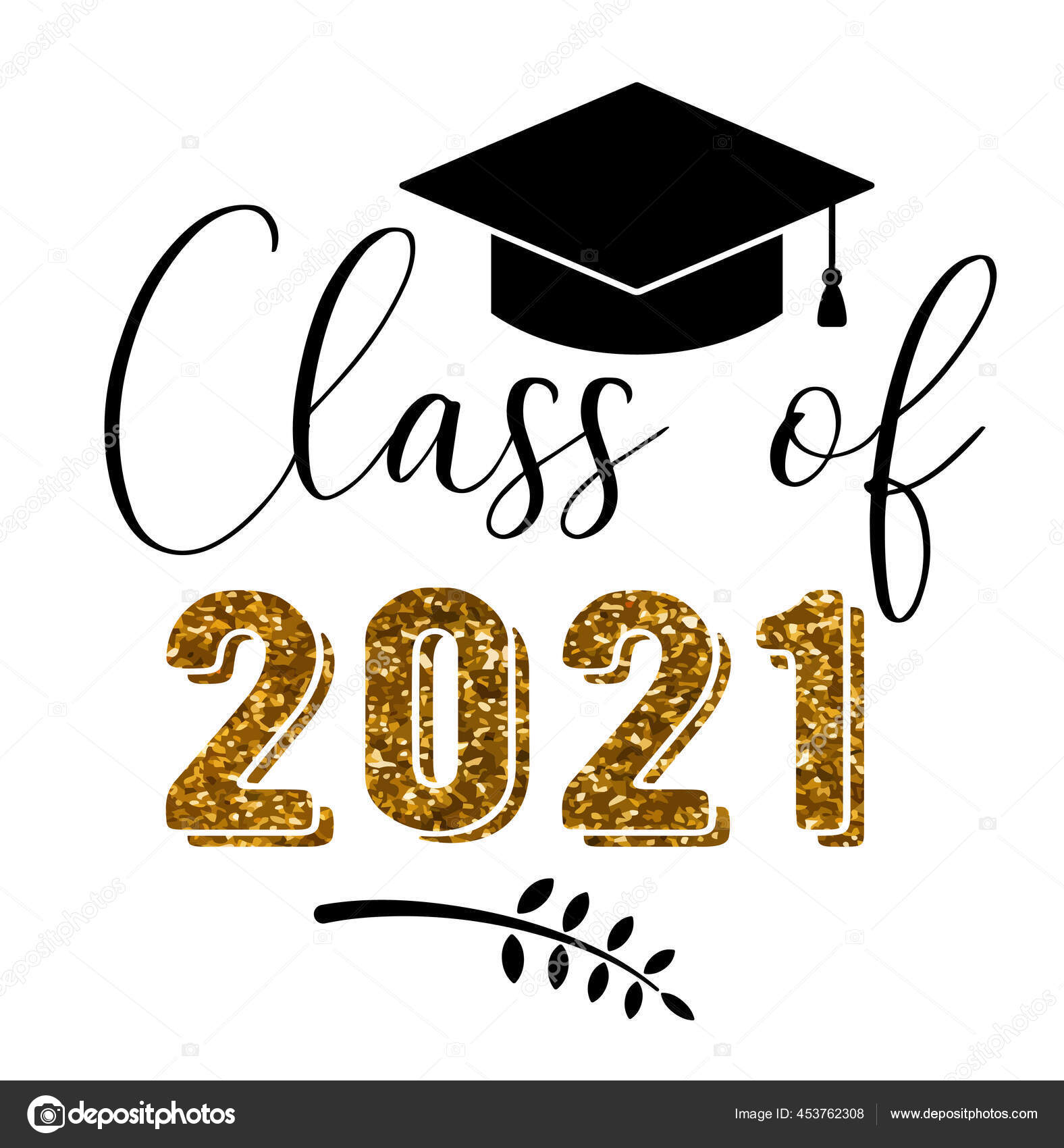 Class of 2021 .Graduation congratulations at school, university or ...