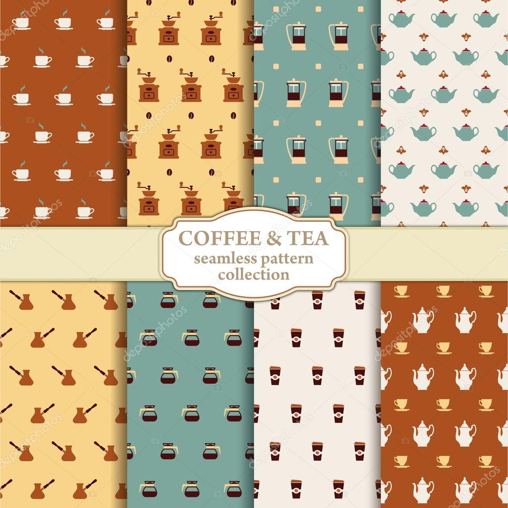 Tea and coffee backgrounds Stock Vector Image by ©Klava #66203703