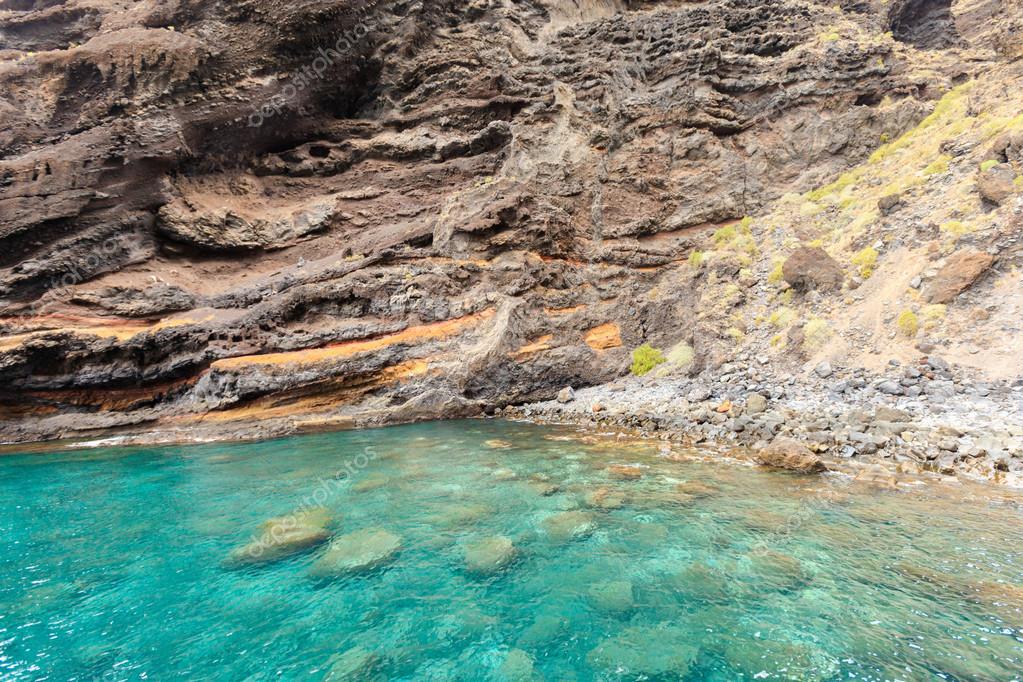 Beautiful Tenerife seascape - Masca beach — Stock Photo © annabieniek ...