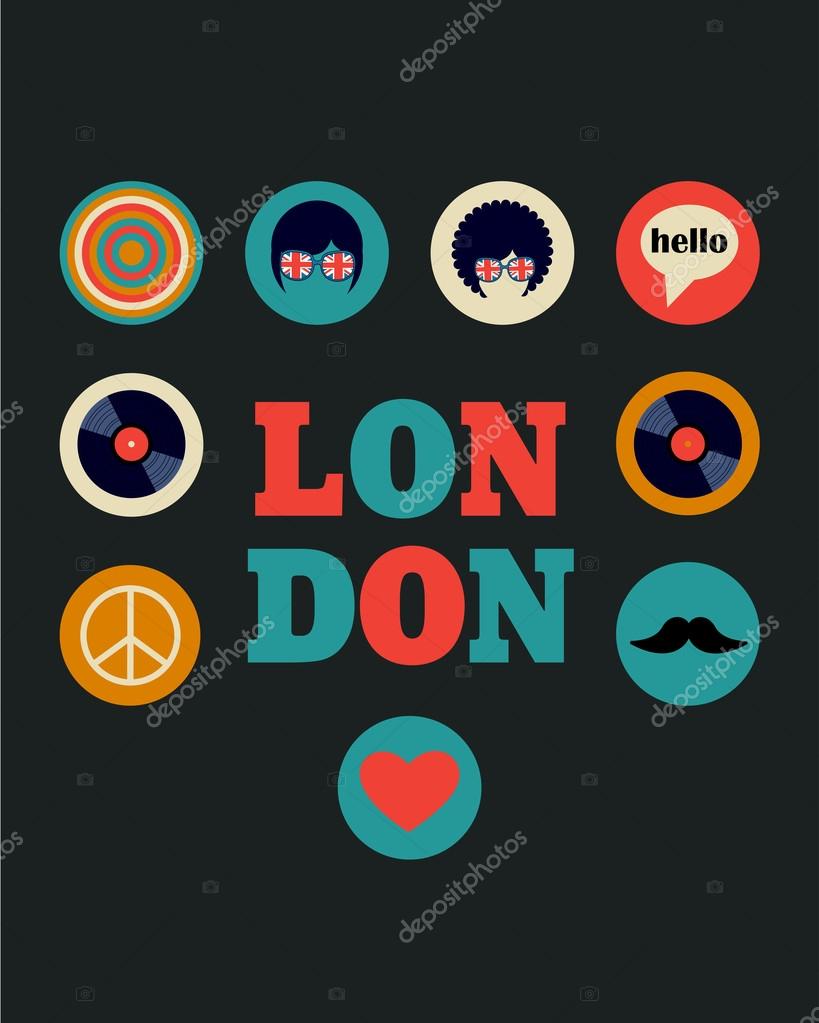 Pop London poster Stock Vector Image by ©yuyula #66502521