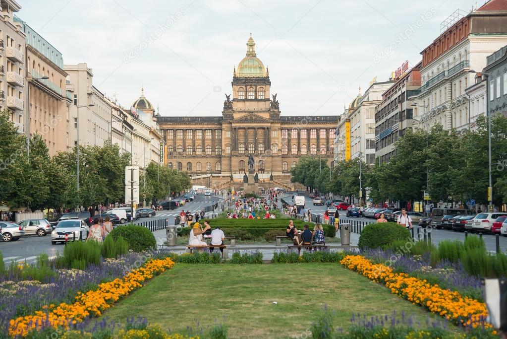 Wenceslas Square - Prague – Stock Editorial Photo © jacklondon #96991260
