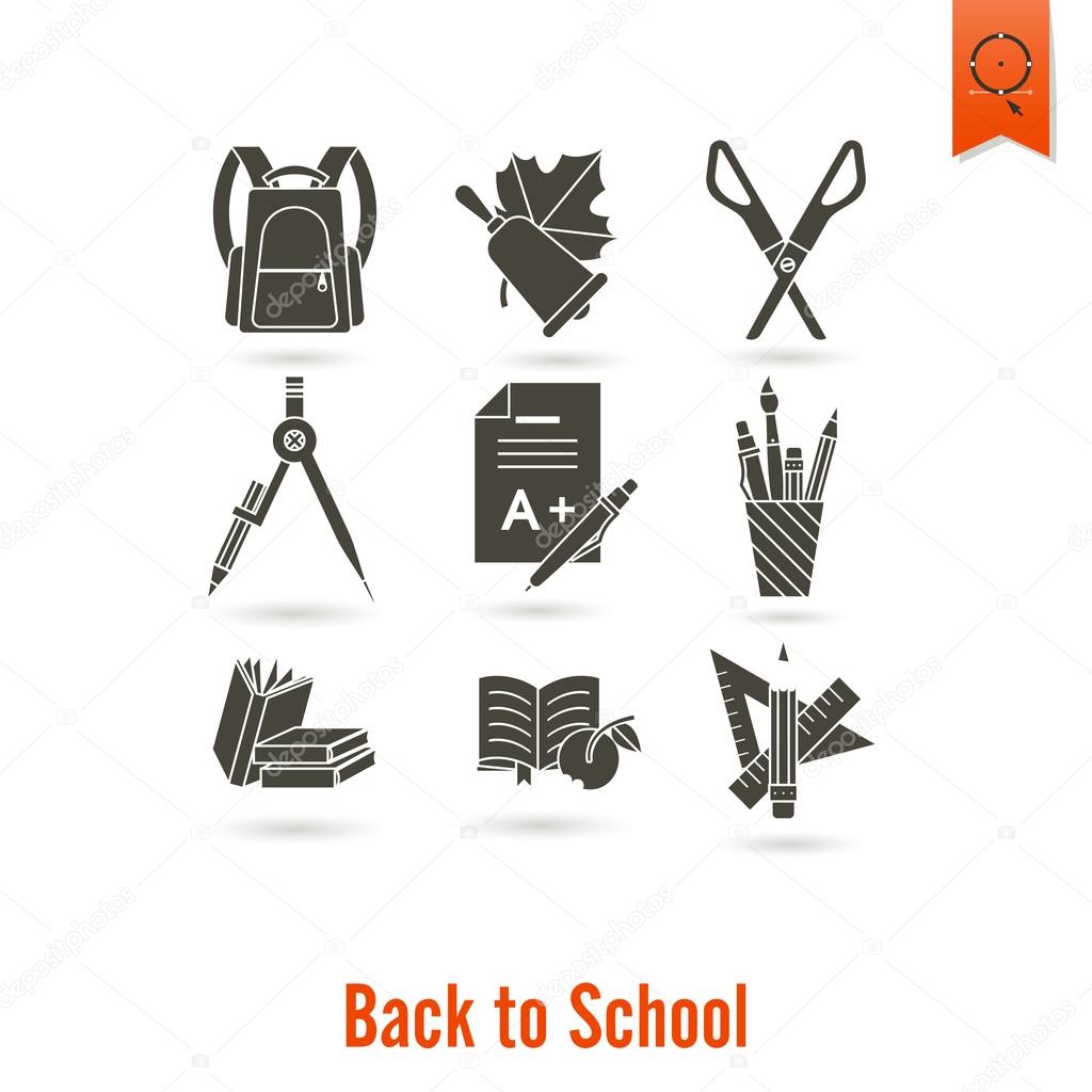 Iconos escolares y educativos Vector de stock por ©HelenStock 120833144