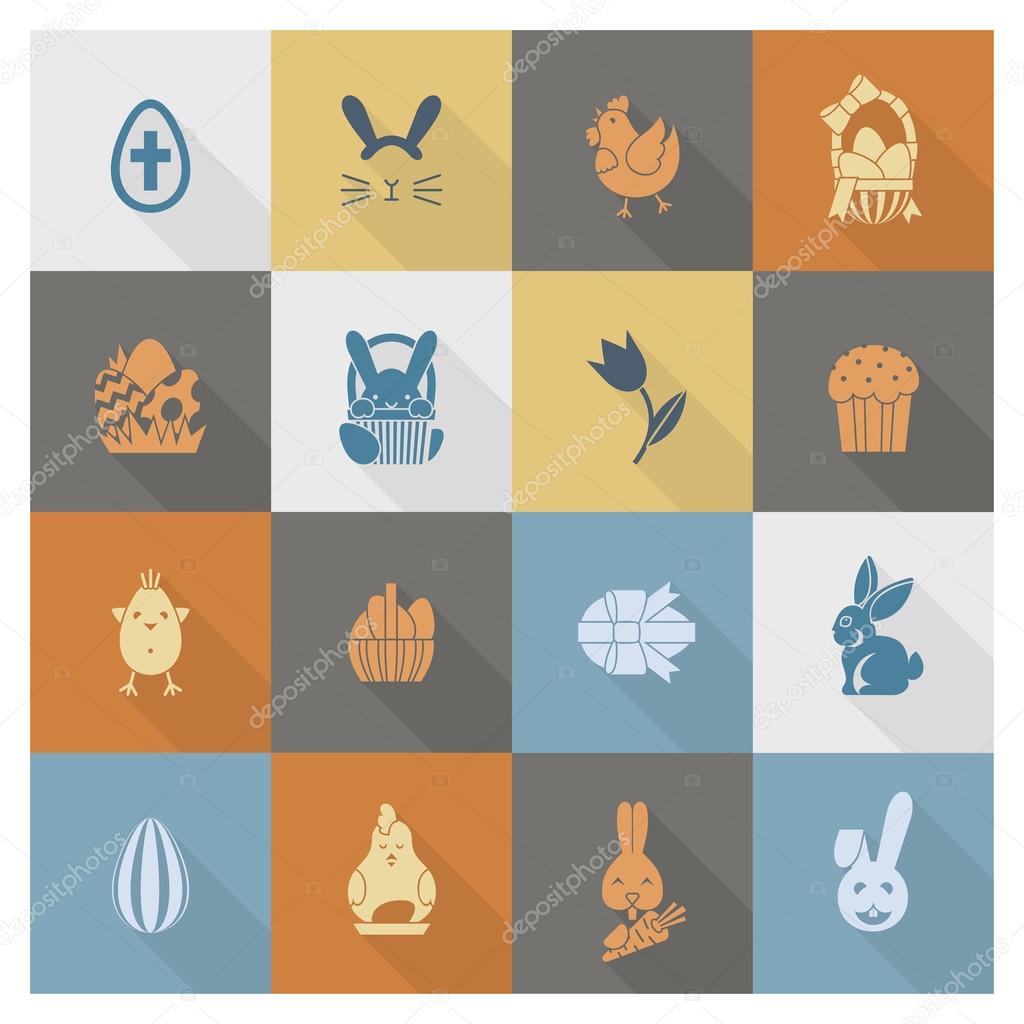 Celebration Easter Icons Stock Vector by ©HelenStock 67088301