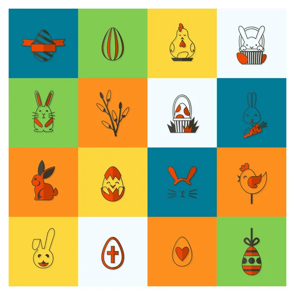 Celebration Easter Icons Stock Vector by ©HelenStock 94135892