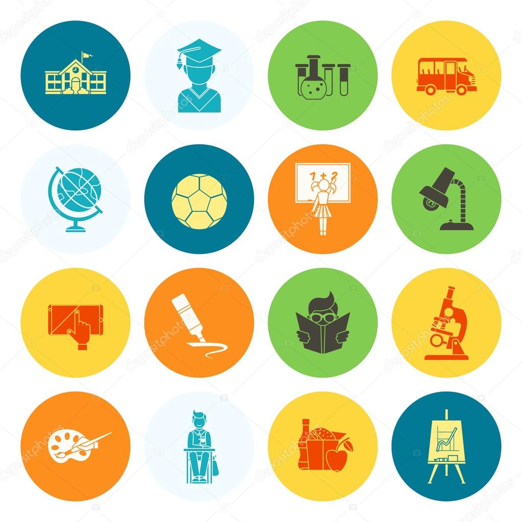 School and Education Icons Stock Vector Image by ©HelenStock #79001072