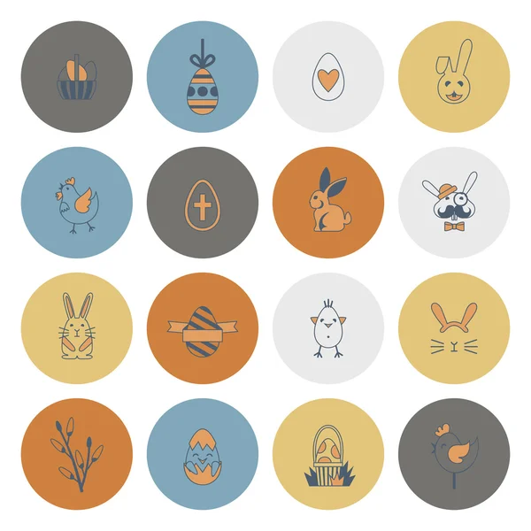 Celebration Easter Icons Stock Vector by ©HelenStock 94135892