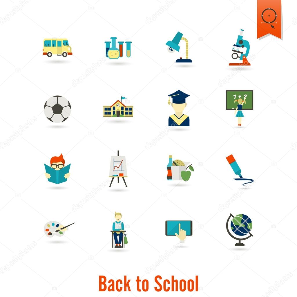 School and Education Icons Stock Vector by ©HelenStock 84572662